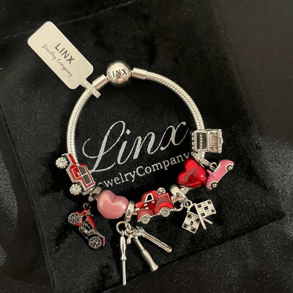 Linx | Jewelry | Linx Snake Chain Bracelet With Car Girl Themed Charms ...